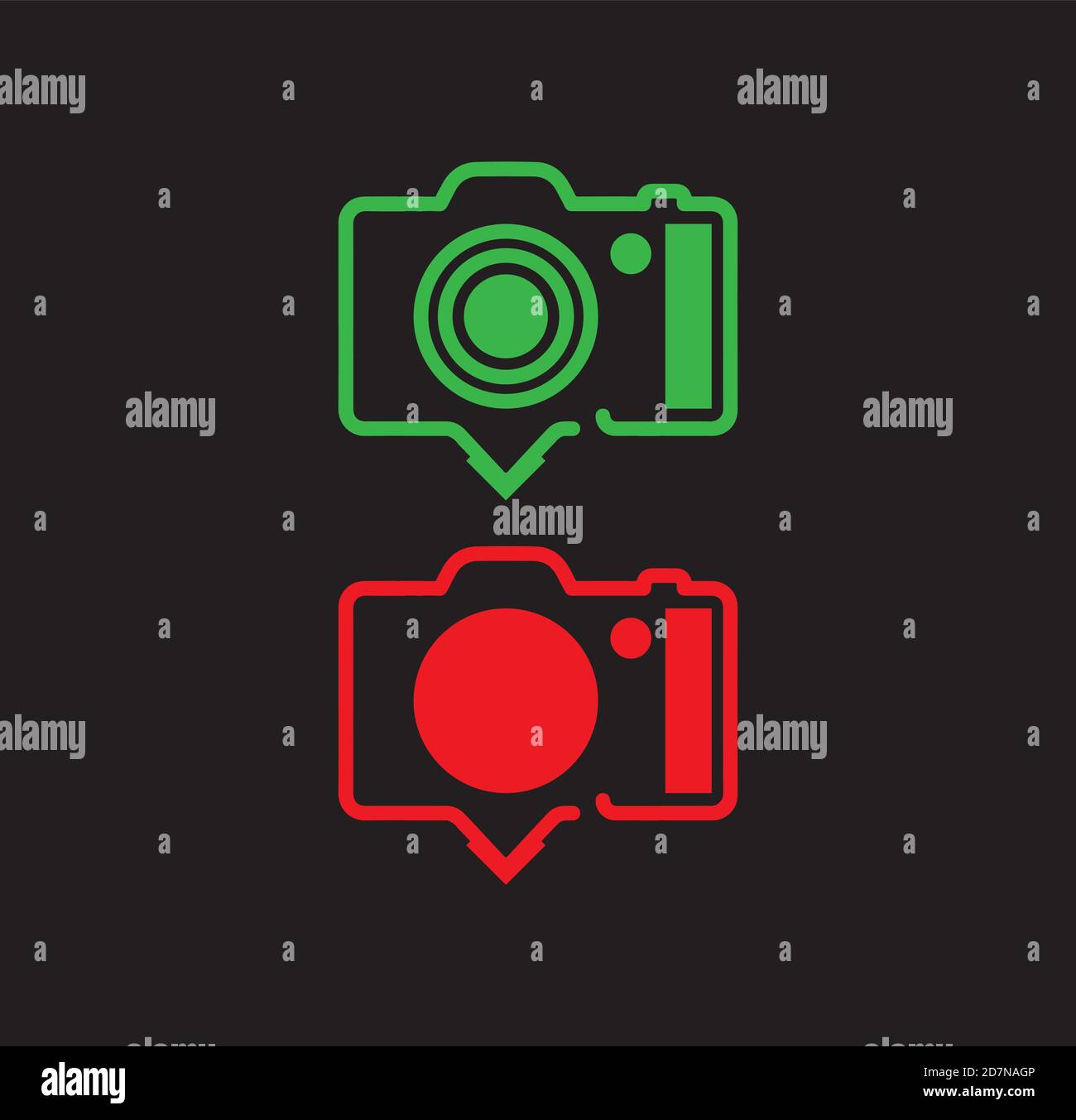 Camera Icon isolated on white background. Camera symbol for web site ...