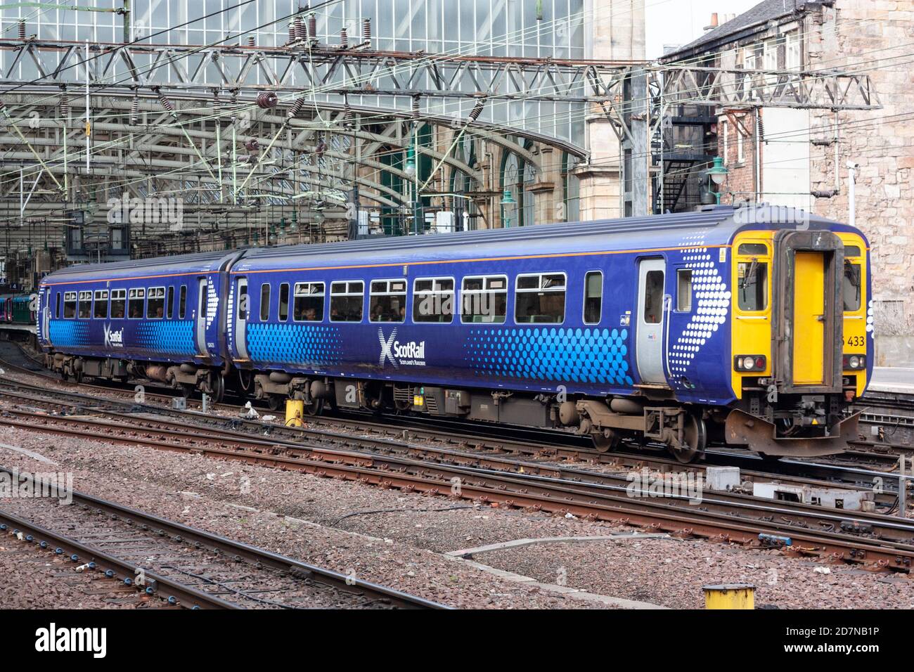 British Rail Class 156(433) April 2010 in Saltire Livery. This was the first Scotrail Class 156 ...