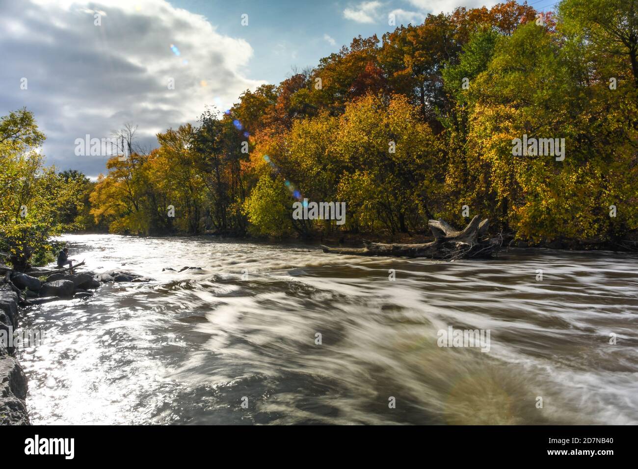 The Don River flowing at East York, Toronto Stock Photo - Alamy