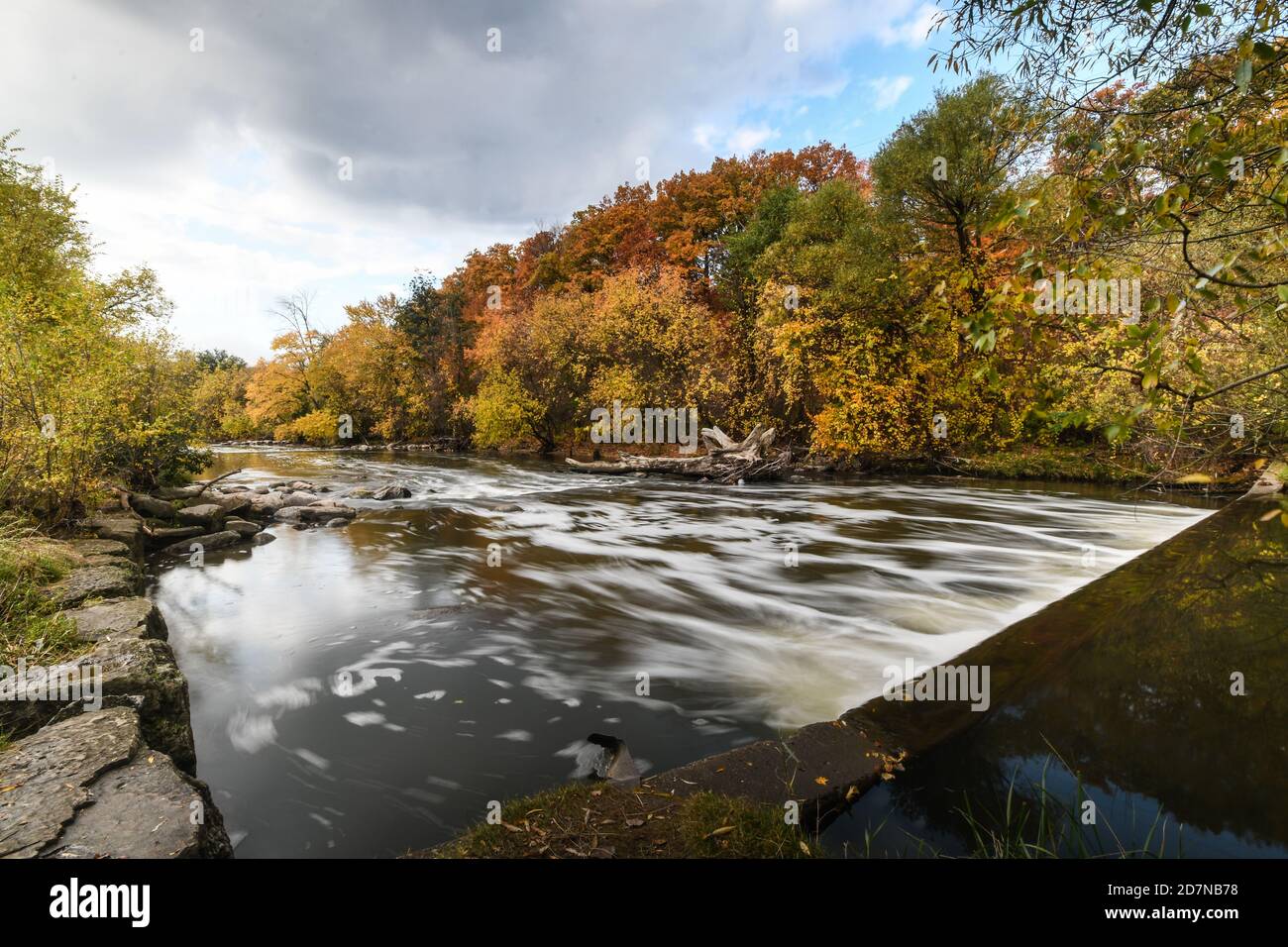 The Don River flowing at East York, Toronto Stock Photo - Alamy