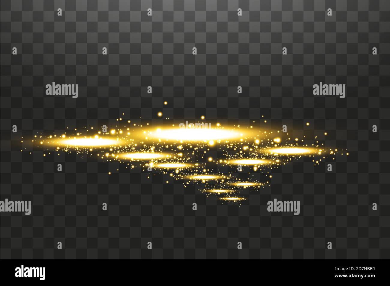 Vector light sources, backlights. Isolated on black transparent ...