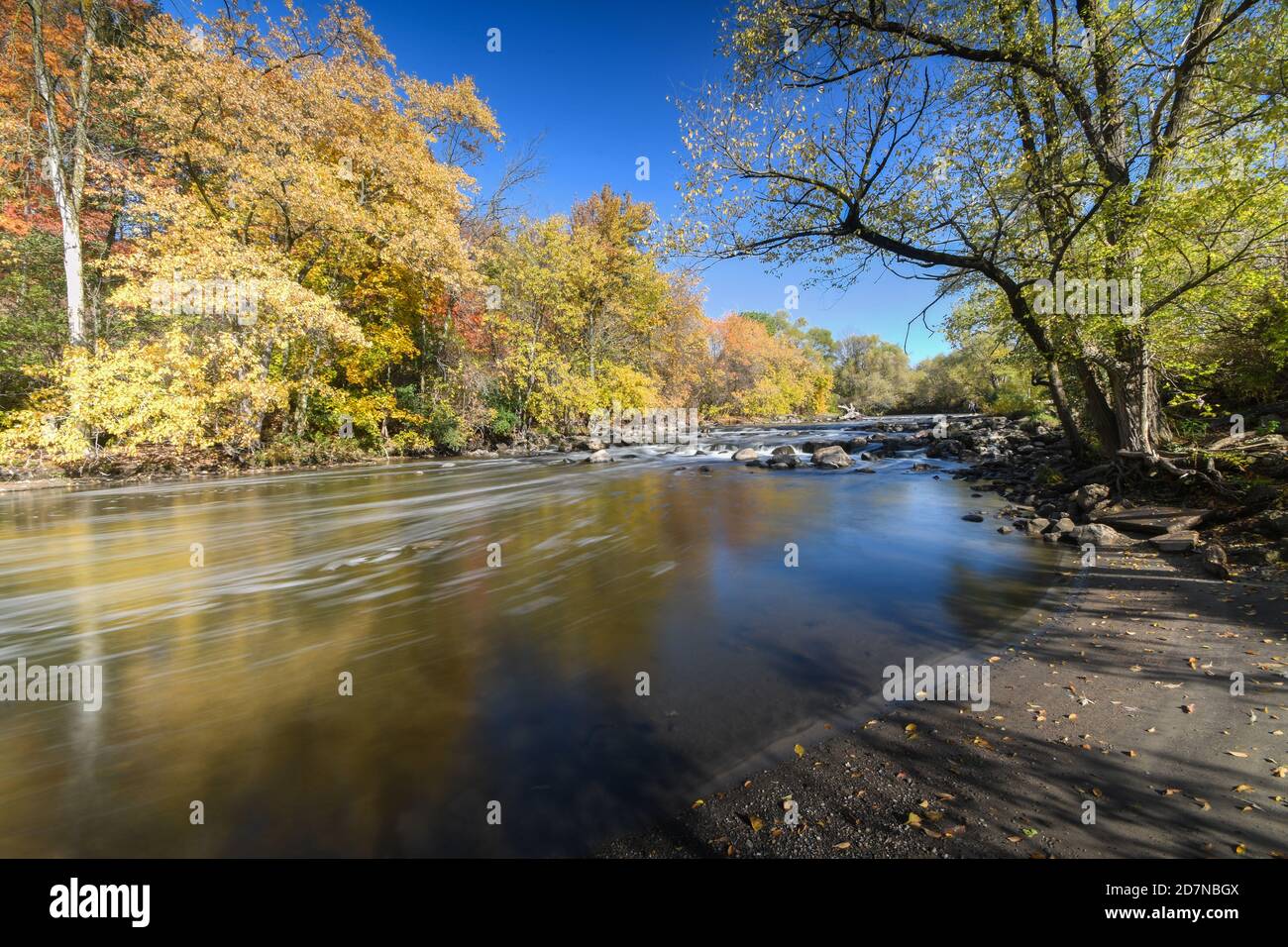 The Don River flowing at East York, Toronto Stock Photo - Alamy