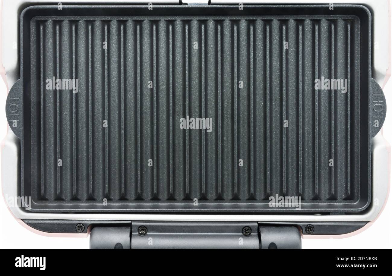 Modern panini maker isolated on the white background Stock Photo - Alamy