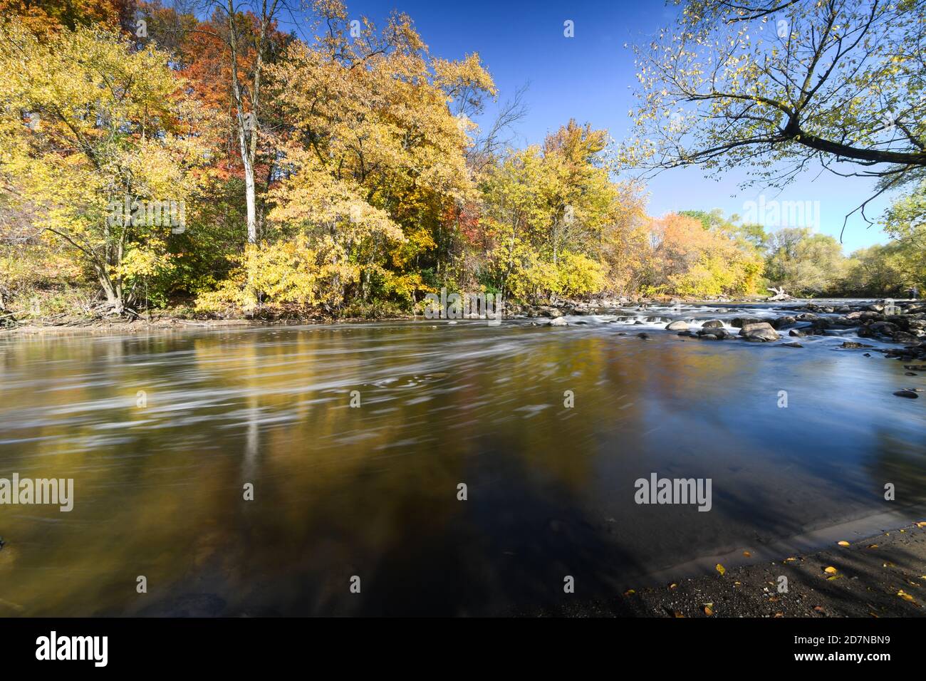 The Don River flowing at East York, Toronto Stock Photo - Alamy