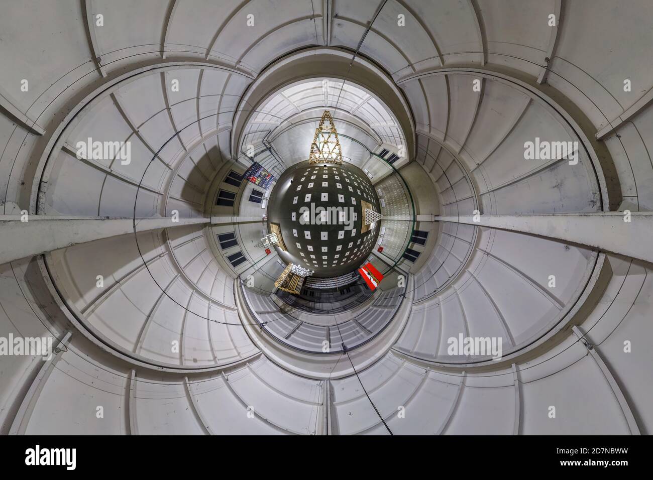 Abstract view of little planet transformation of spherical panorama 360 ...