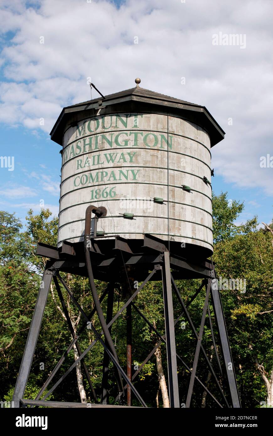 Mount Washington Cog Railway, New Hampshire - September 2008: A wooden ...