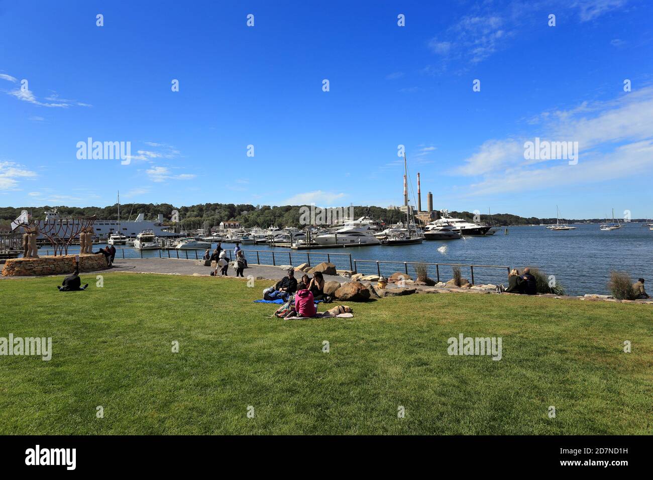Port jefferson harbor Long Island New York Stock Photo - Alamy