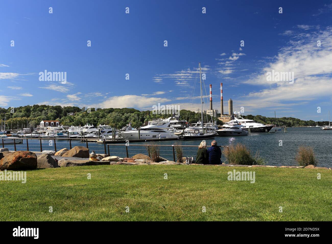 Port jefferson harbor Long Island New York Stock Photo - Alamy