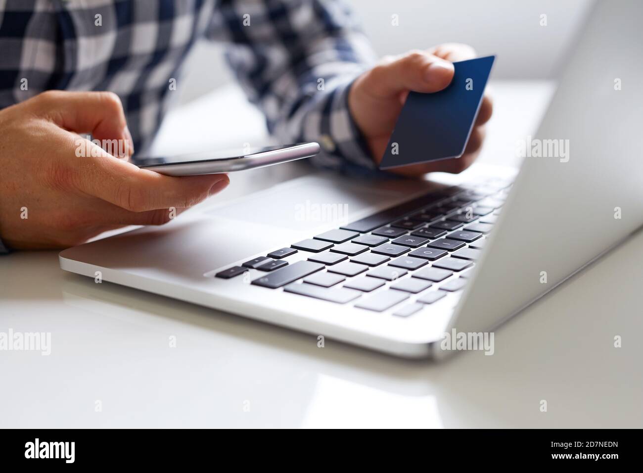 online shopping with debit and credit card Stock Photo - Alamy