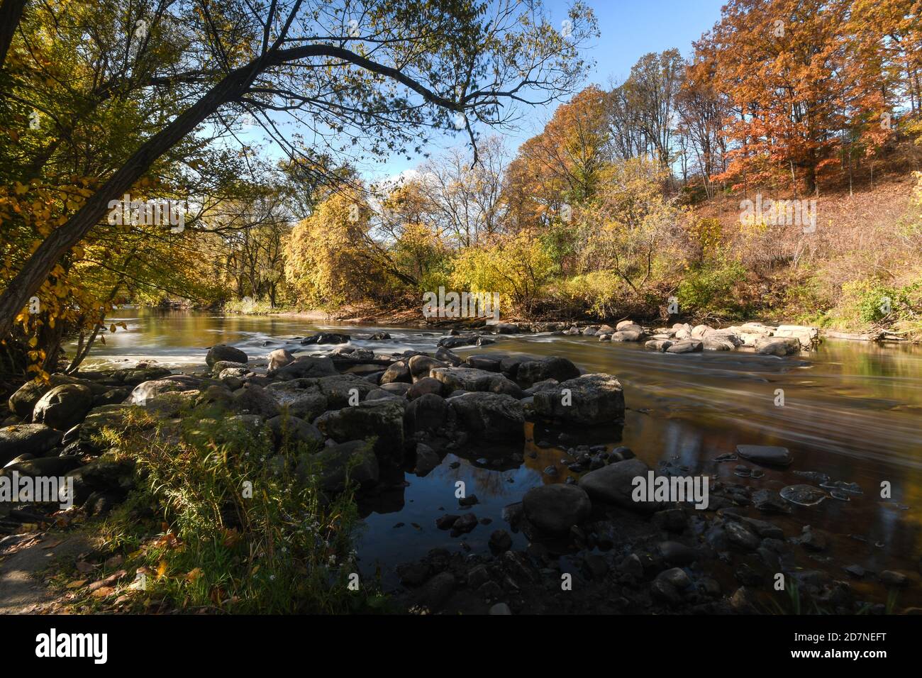 The Don River flowing at East York, Toronto Stock Photo - Alamy