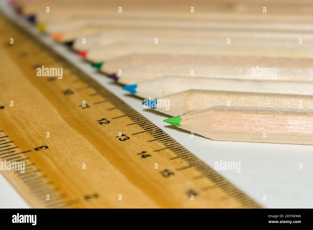 Wooden ruler hi-res stock photography and images - Alamy