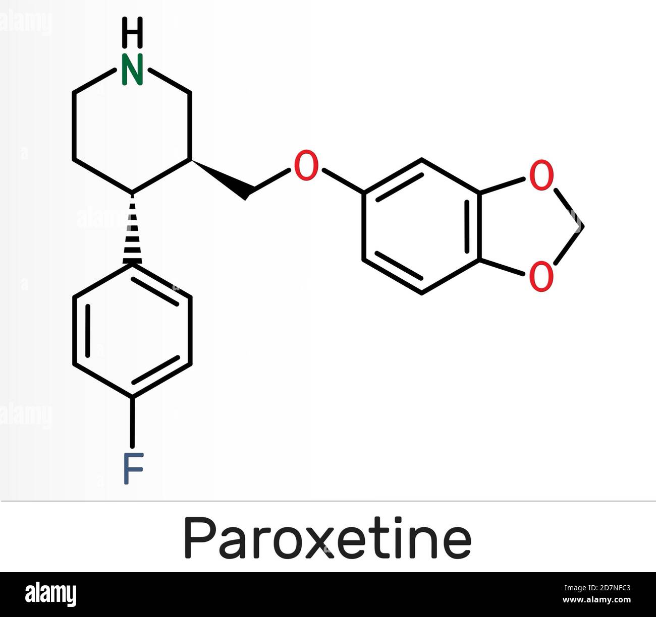 Paroxetine, antidepressant, selective serotonin reuptake inhibitor SSRI ...