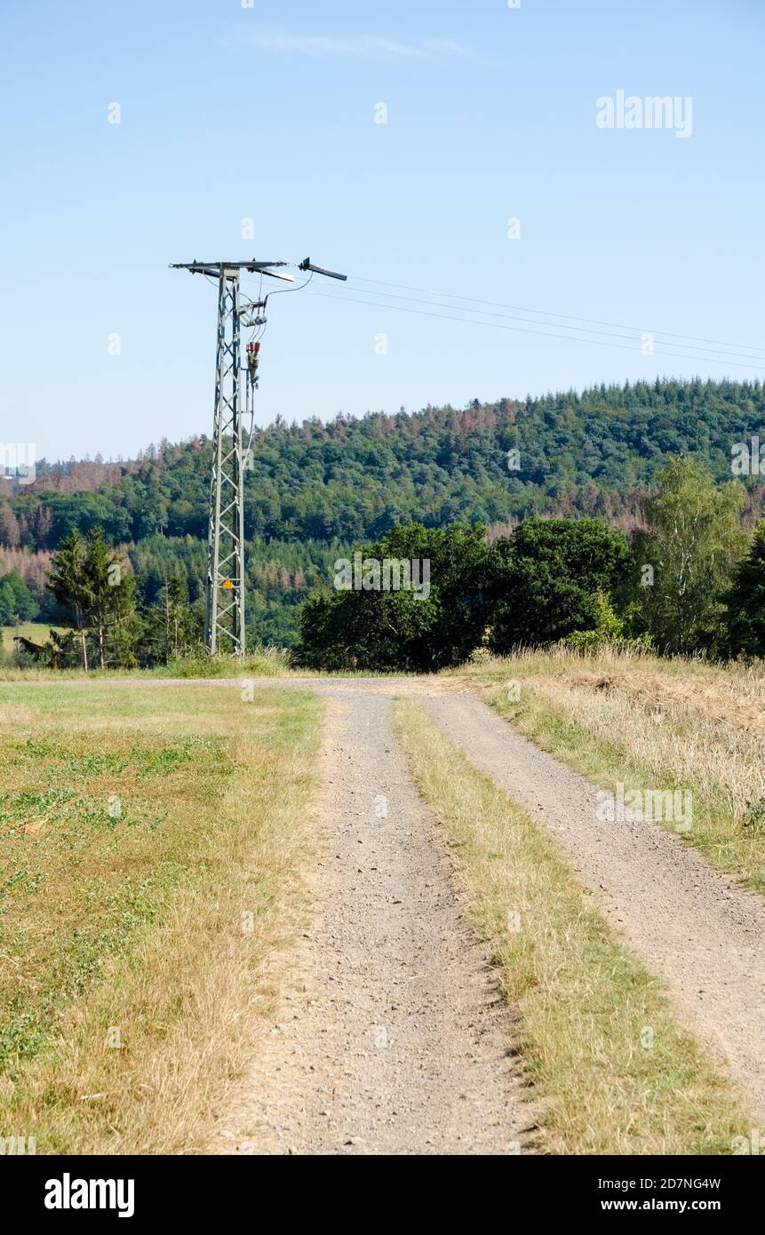 Overhead electrical power line hi-res stock photography and images - Alamy