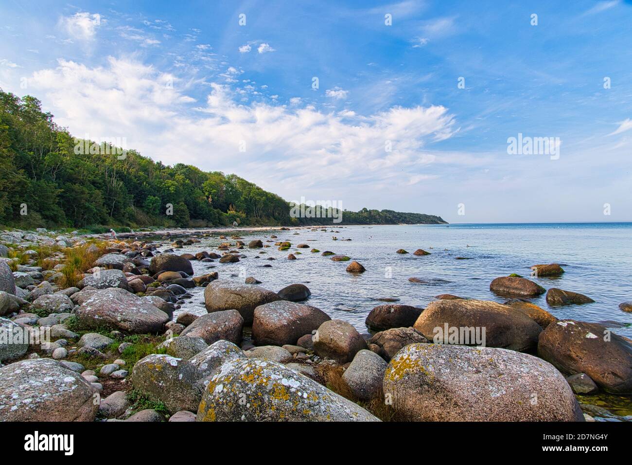 Baltic Sea beach beautiful landscape with stones Stock Photo - Alamy