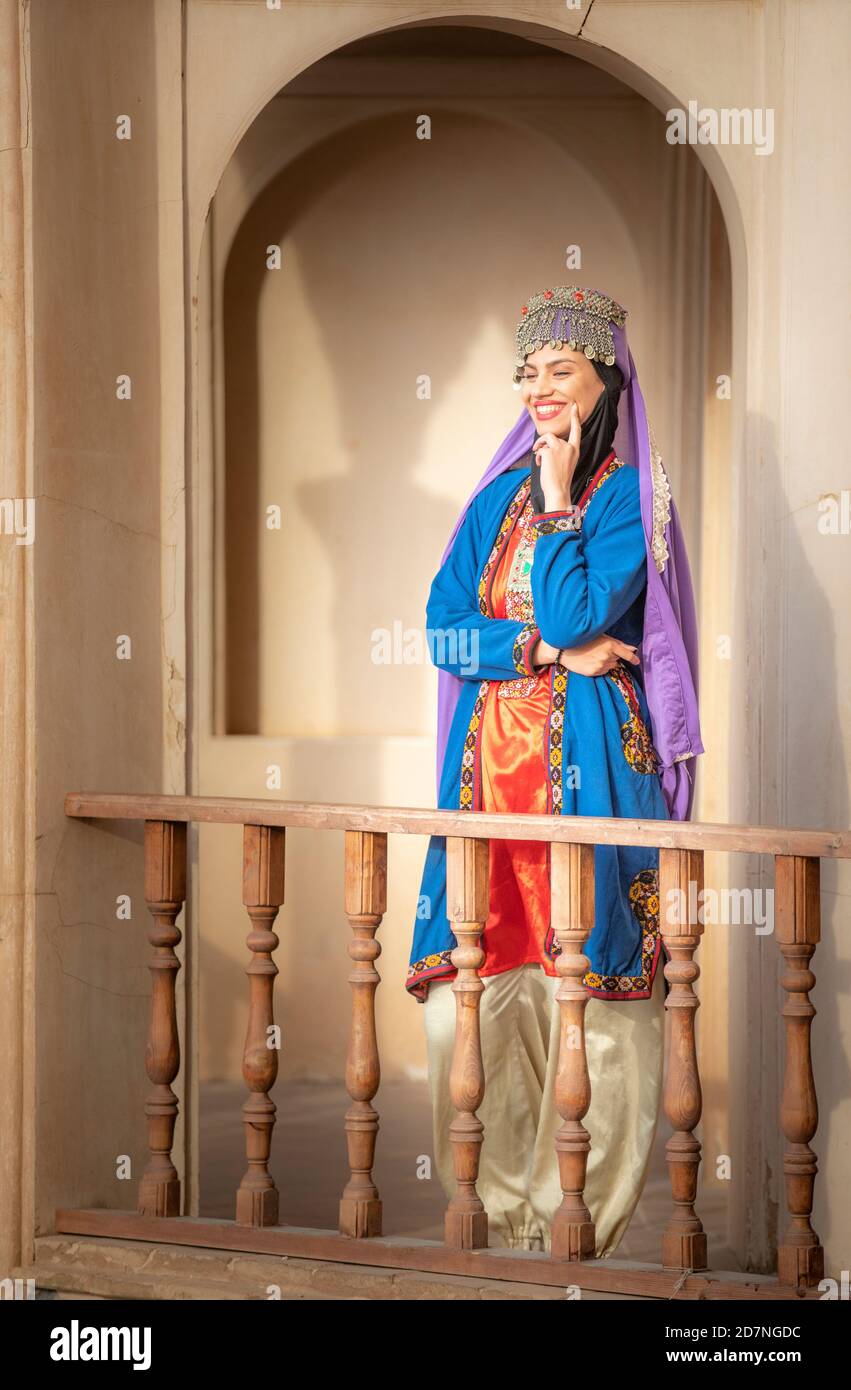 beautiful young iranian lady in traditional clothing Stock Photo - Alamy