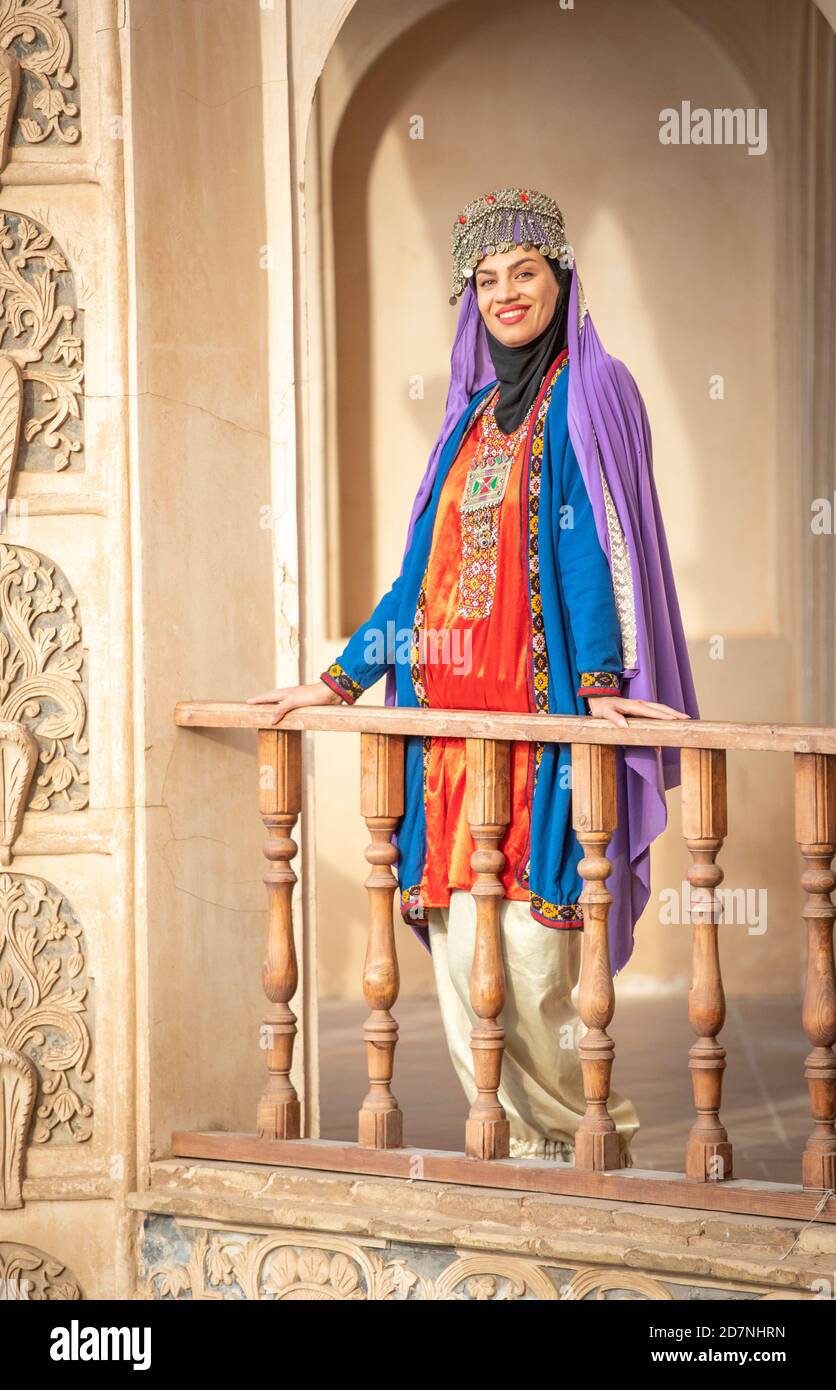 beautiful young iranian lady in traditional clothing Stock Photo - Alamy