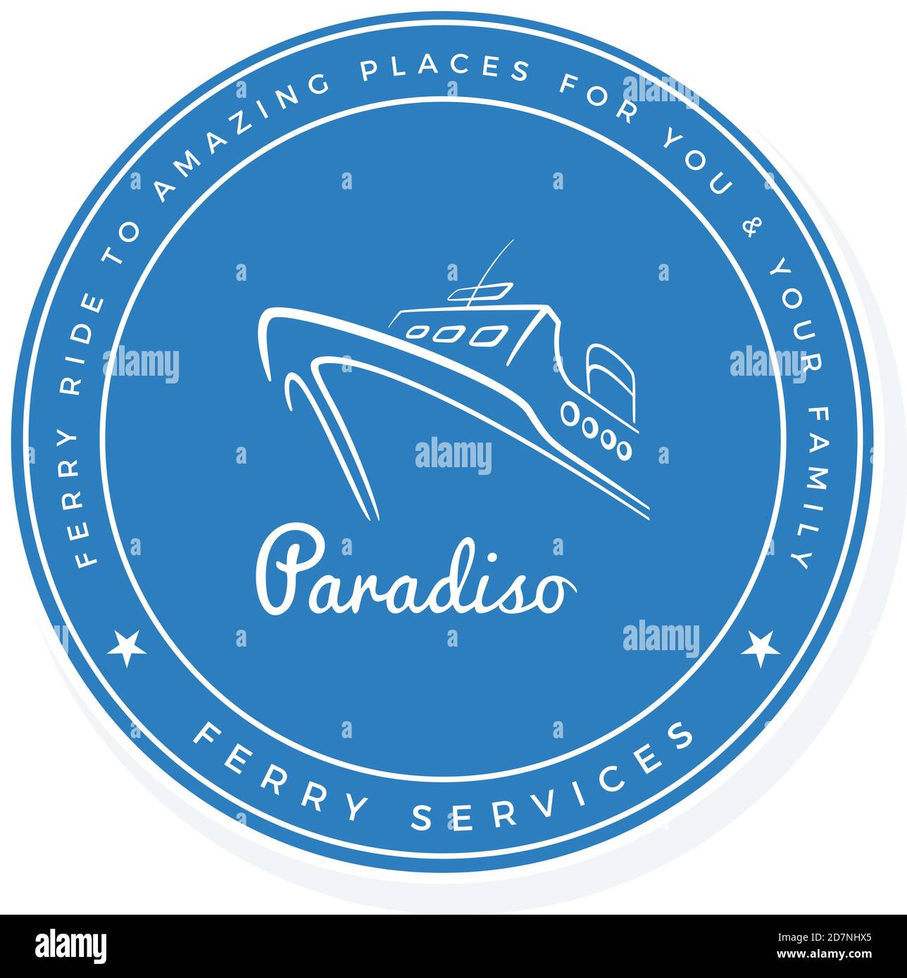 Ship and ferry services vector logo Stock Vector Image & Art - Alamy