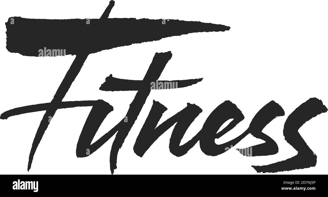 Fitness vector text Stock Vector Image & Art - Alamy