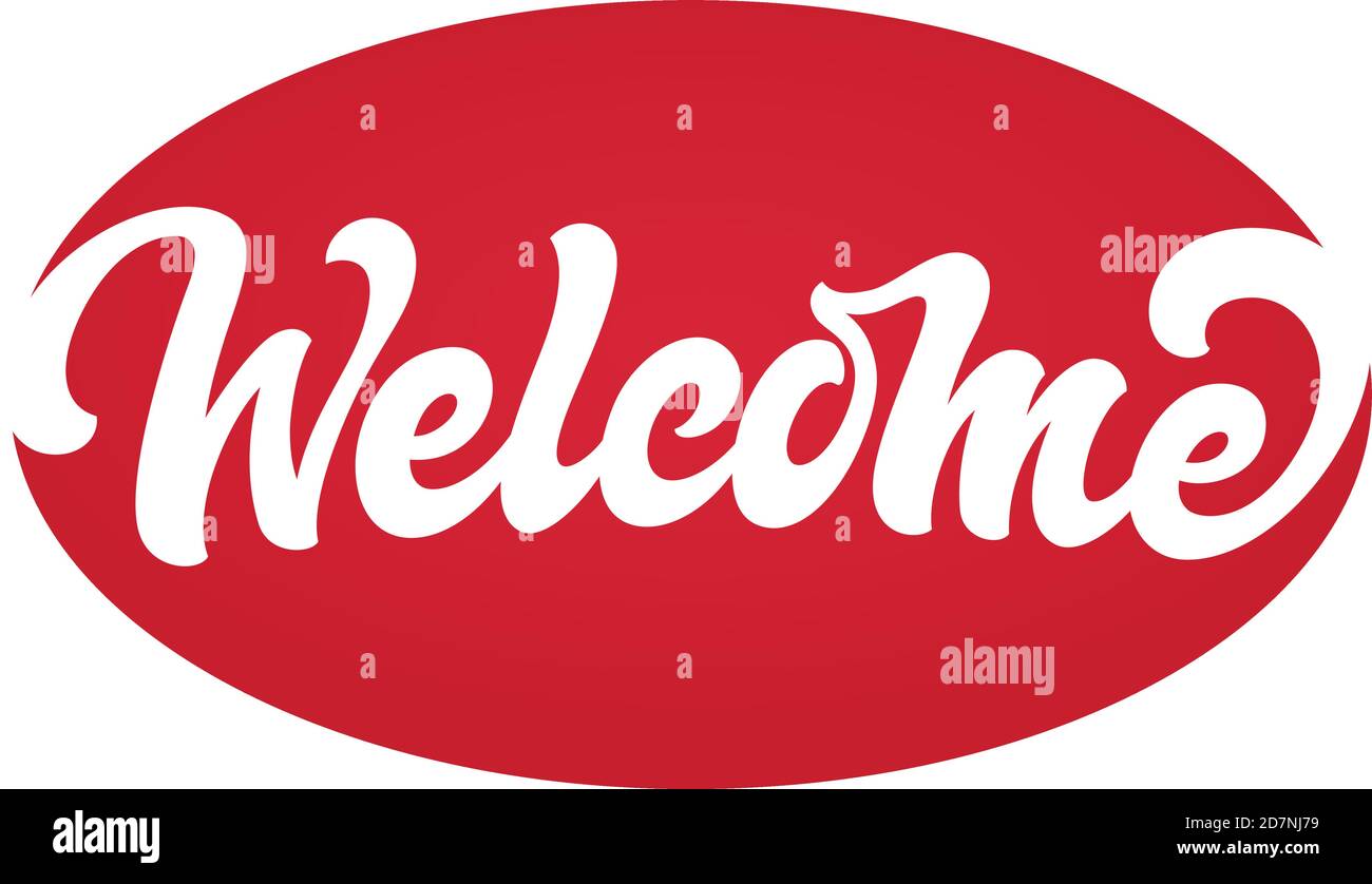 Welcome vector text logo Stock Vector Image & Art - Alamy