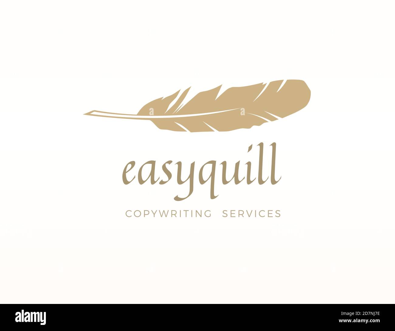 Feather vector logo design Stock Vector Image & Art - Alamy