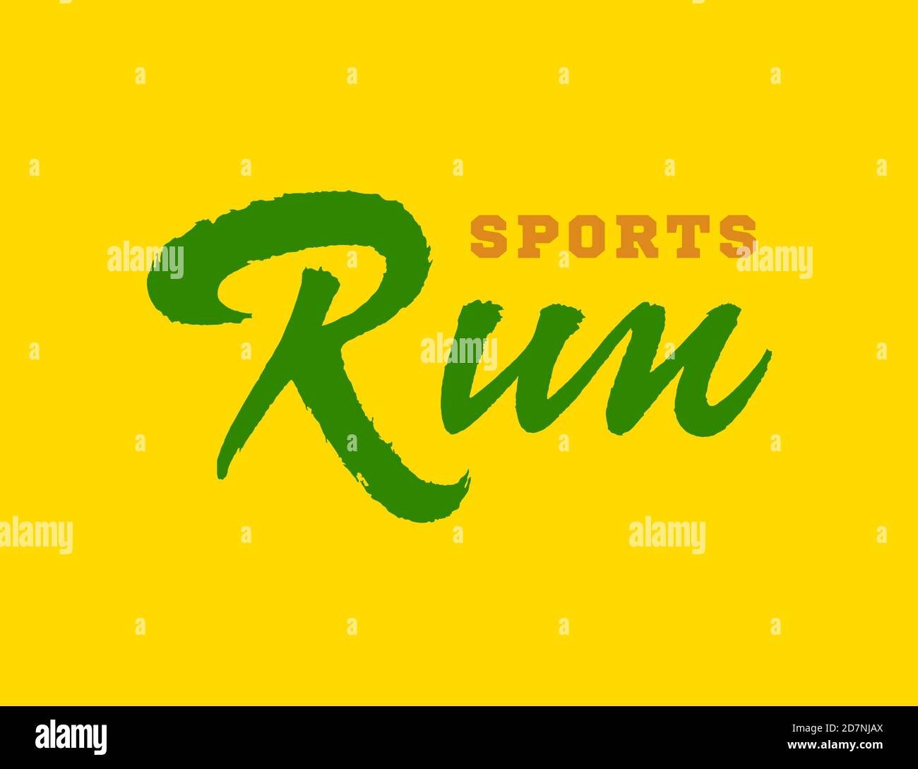 Run vector text Stock Vector Image & Art - Alamy