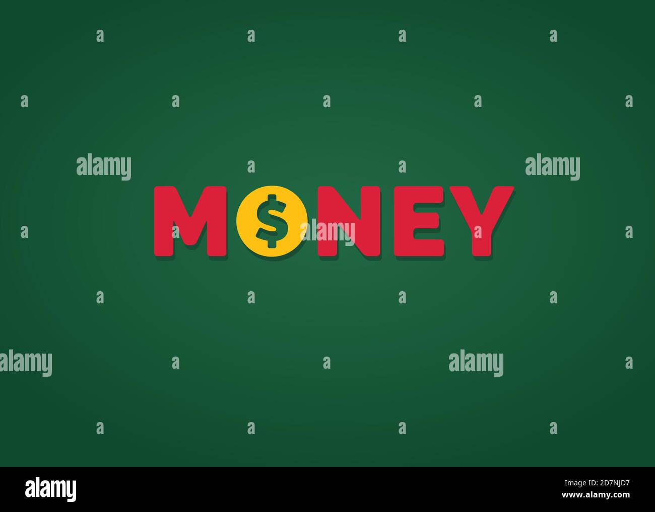 Money text with dollar sign Stock Vector Image & Art - Alamy
