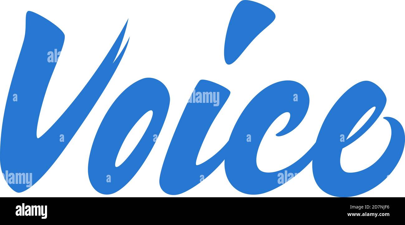 The voice logo Cut Out Stock Images & Pictures - Alamy