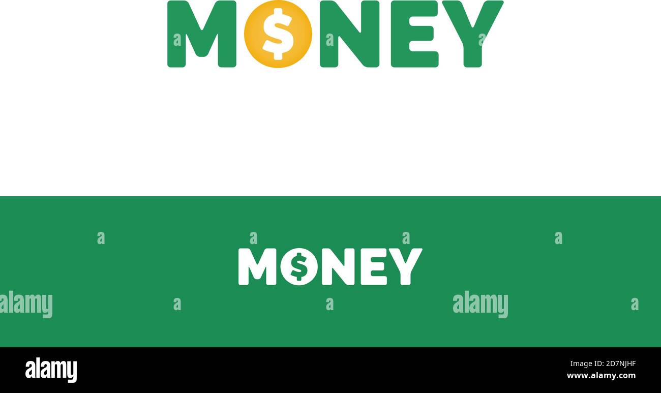 Money text with dollar sign Stock Vector Image & Art - Alamy