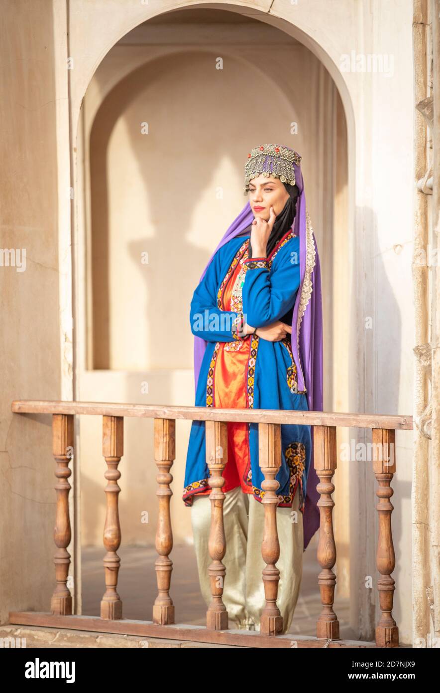 beautiful young iranian lady in traditional clothing Stock Photo - Alamy