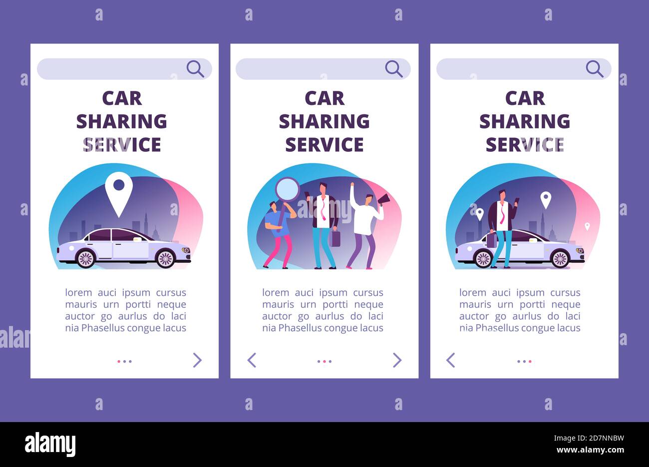 Car sharing vector hi-res stock photography and images - Alamy