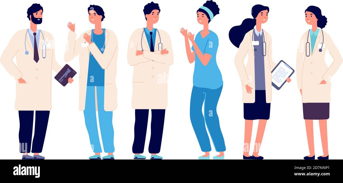 Team professional medical workers Stock Vector Images - Alamy