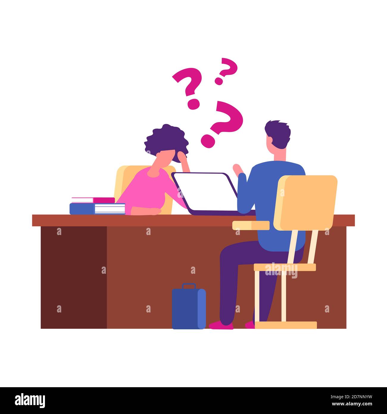 Student has problems at interview. Examination, university interview ...