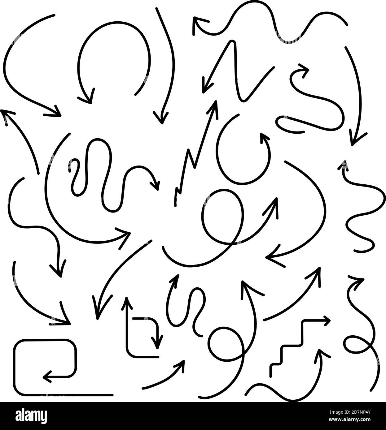 Marker brush scribble line Stock Vector Images - Alamy