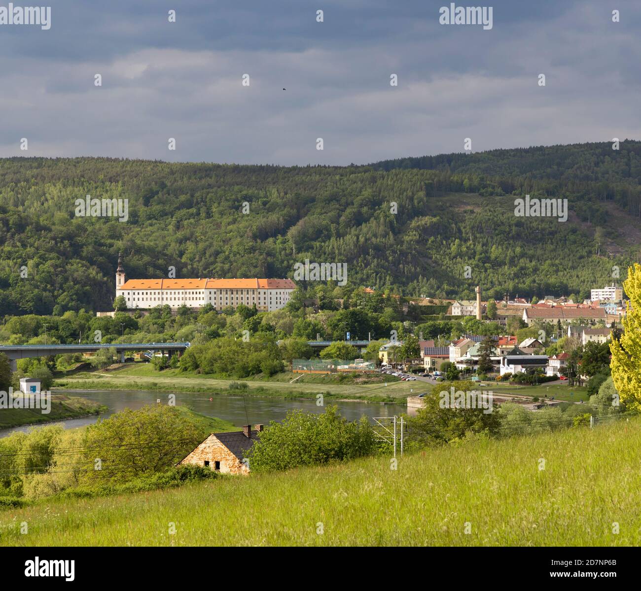 Decin castle in Northern Bohemia, Czech Republic Stock Photo - Alamy