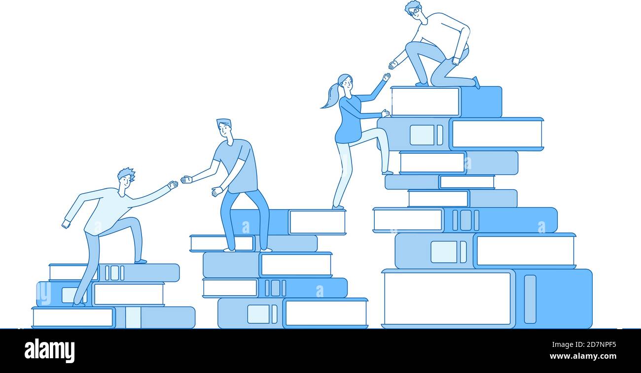 Students climb Stock Vector Images - Alamy