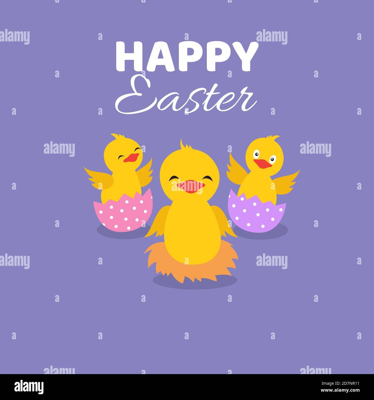 Baby chick eggs easter Stock Vector Images - Alamy