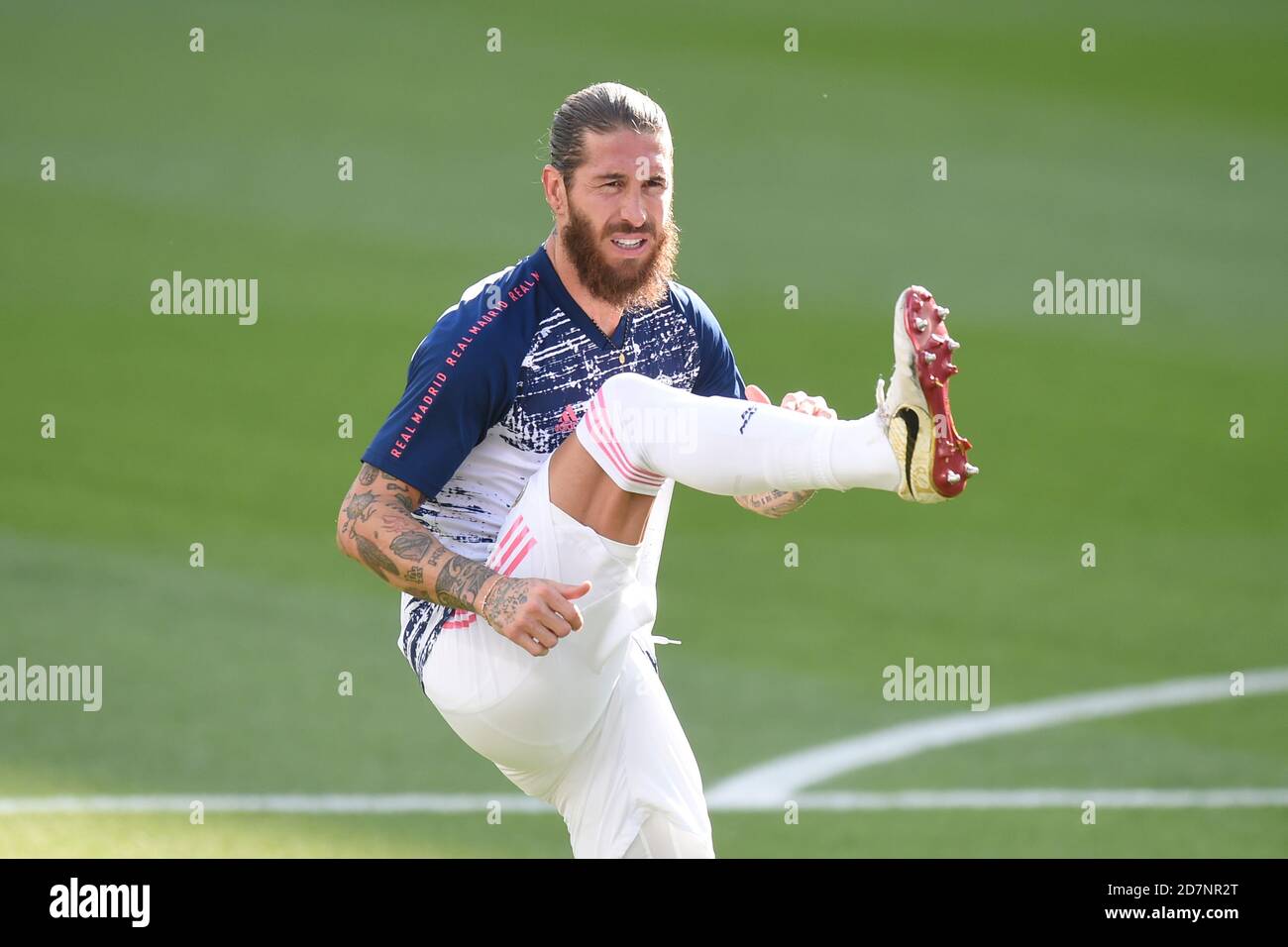 Sergio Ramos of Real Madrid CF during the La Liga match between FC ...