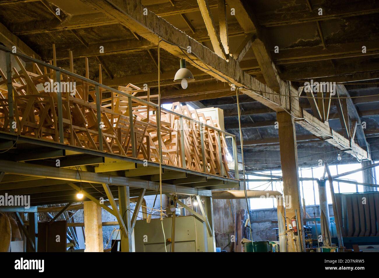 Tbilisi, Georgia - October 24, 2020: Factory of wooden and metal ...