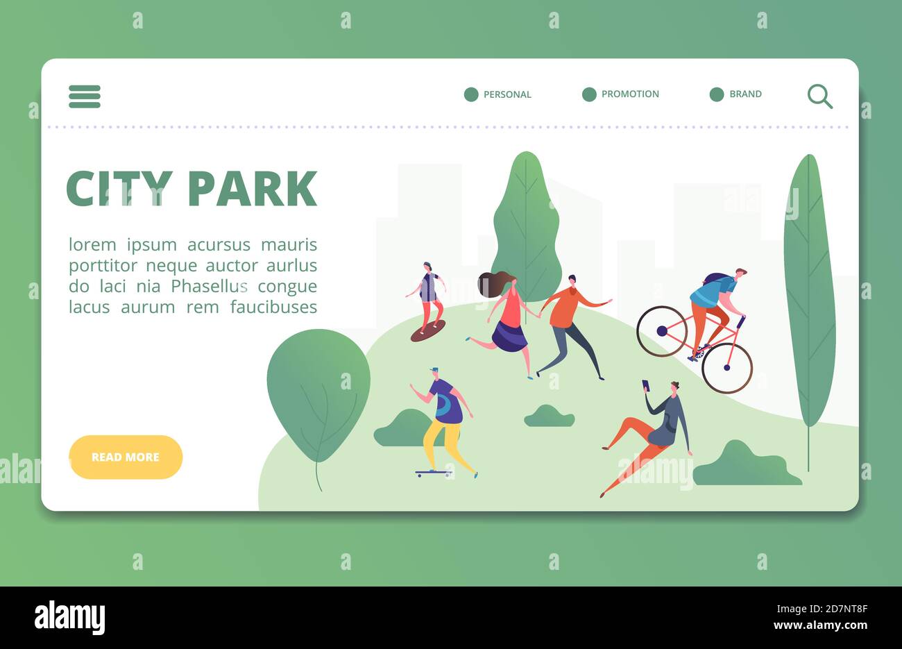 Outdoor activity poster Stock Vector Images - Alamy