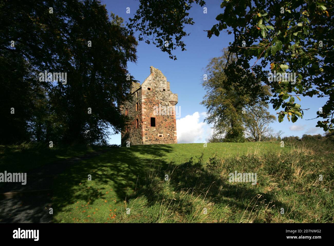 Greenknowe Tower is a 16th-century tower house, located just west of ...