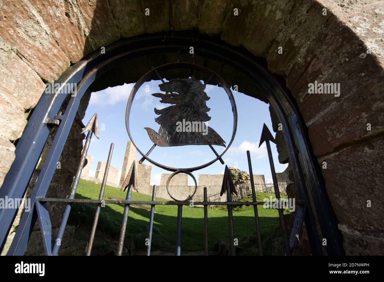 Borders Greenlaw Hume Castle,Scotland, UK. Hume Castle is the heavily ...