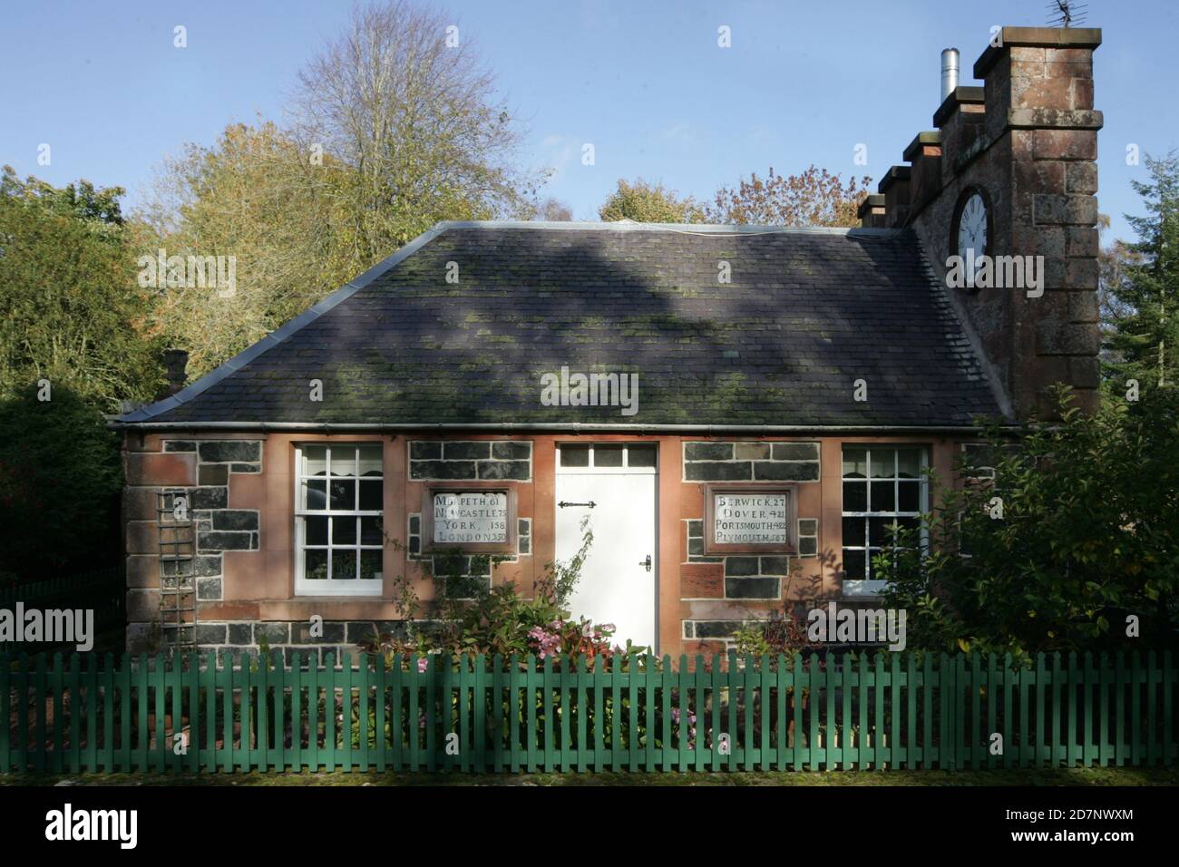 Whiteburn, Scottish Borders, Scotland, UK Castellated Cottages. Two ...