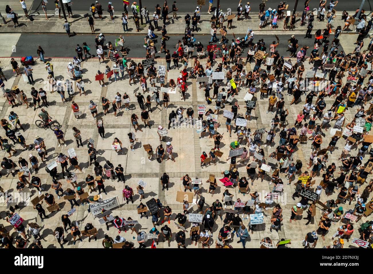 Black Lives Matters Protest at Hawaii State Capitol in Honolulu, Hawai ...