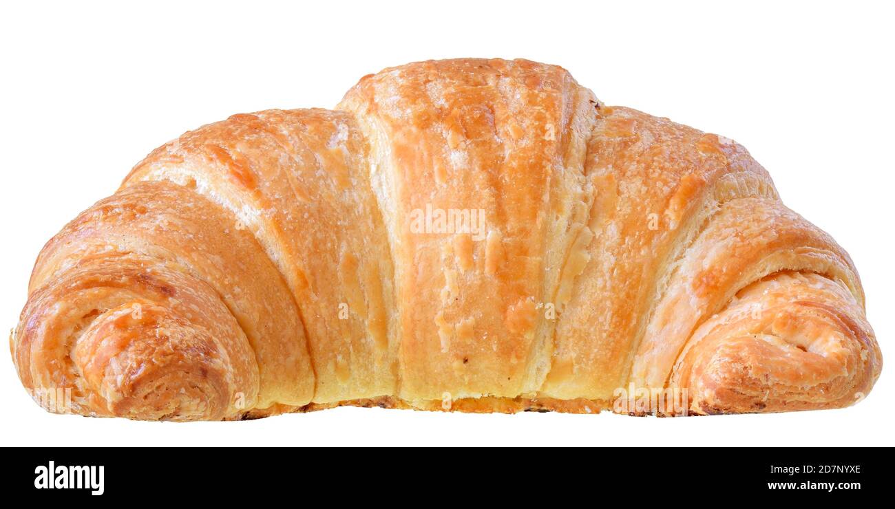 Traditional french pastry croissant isolated on white background Stock ...