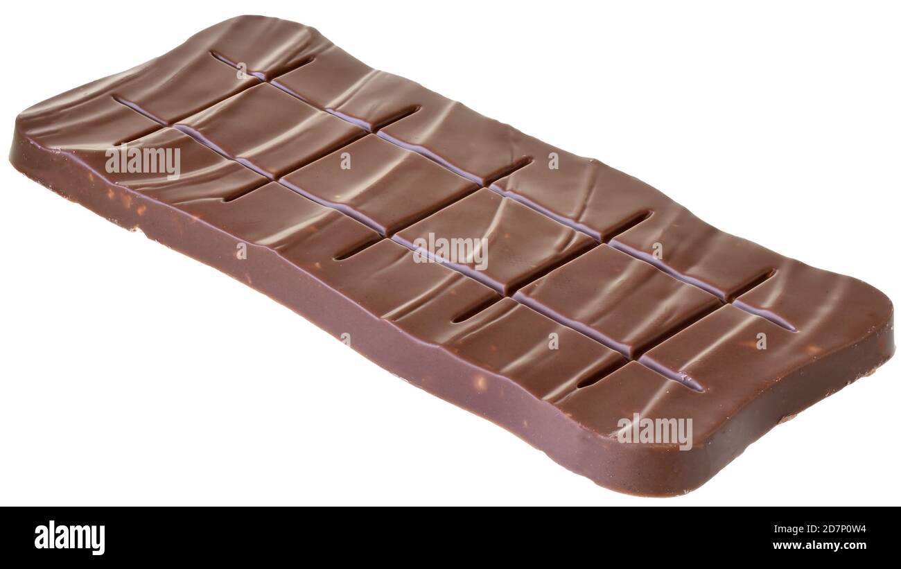 bar of chocolate top view isolated on a white background Stock Photo ...