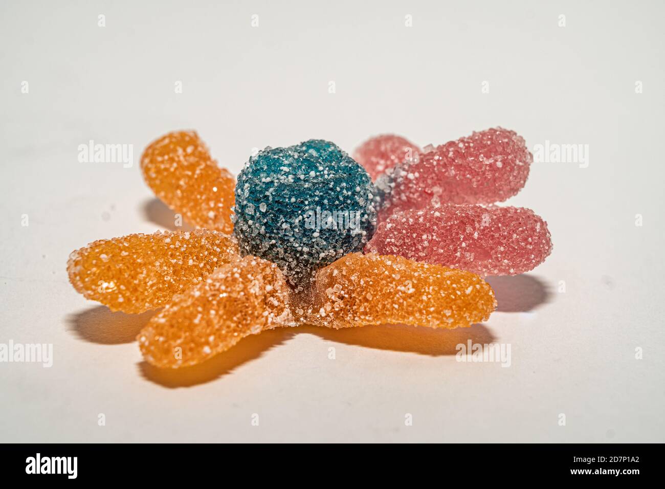 Colorful candy in form of a spider for Halloween Stock Photo - Alamy
