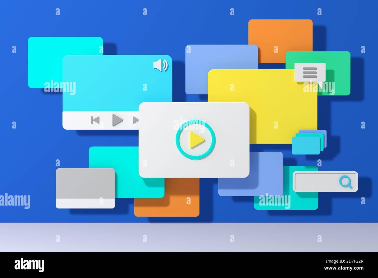 Multi screen visualization network concept 009 Stock Photo - Alamy