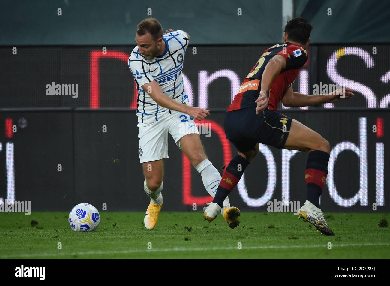 Genova, Italy. 24th Oct, 2020. CHRISTIAN ERIKSEN (Inter), Edoardo ...