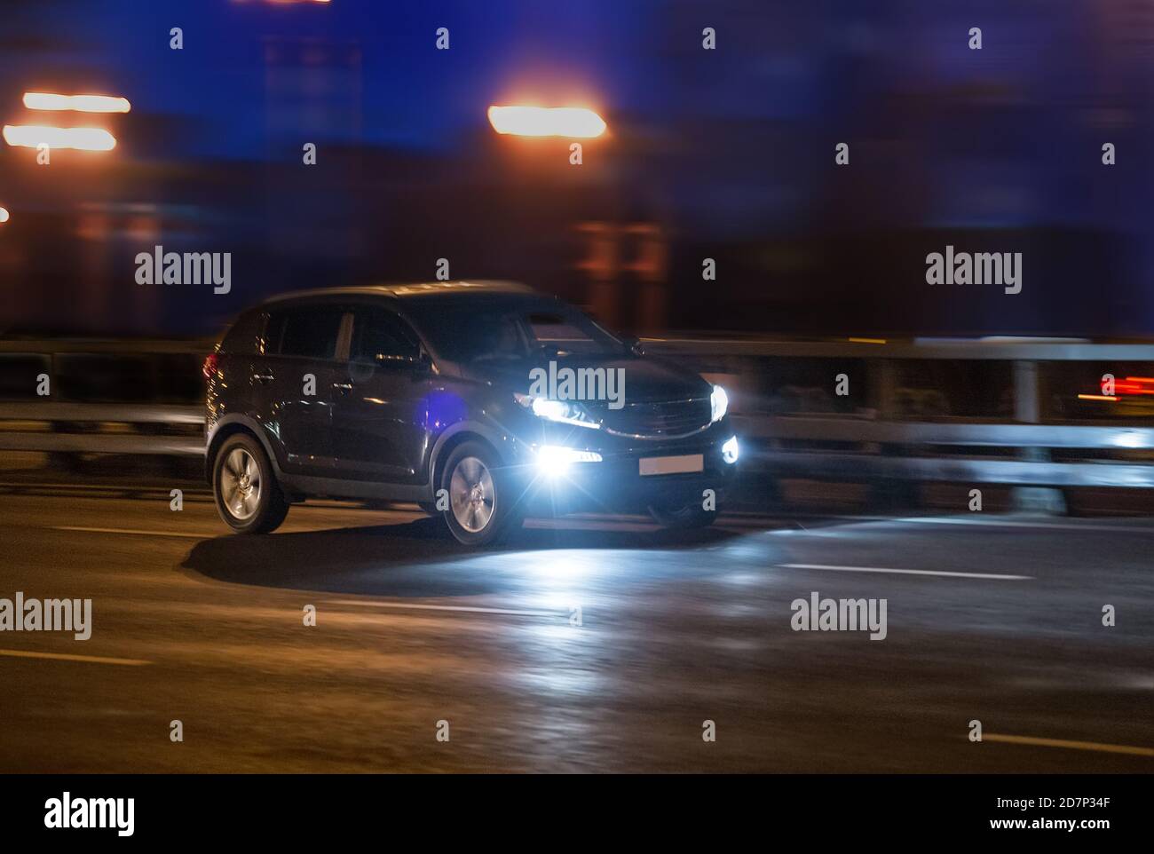 Cityscape sport car rides hi-res stock photography and images - Alamy