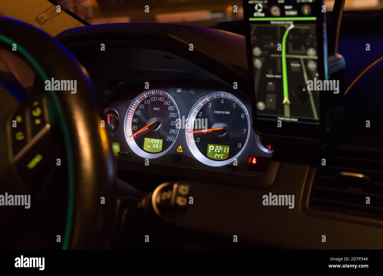 Speedometer tachometer dashboard in car hi-res stock photography and ...